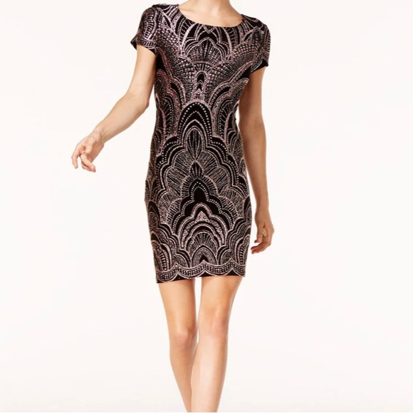 Jump | Dresses | Glitter Design Cocktail Dress | Poshmark